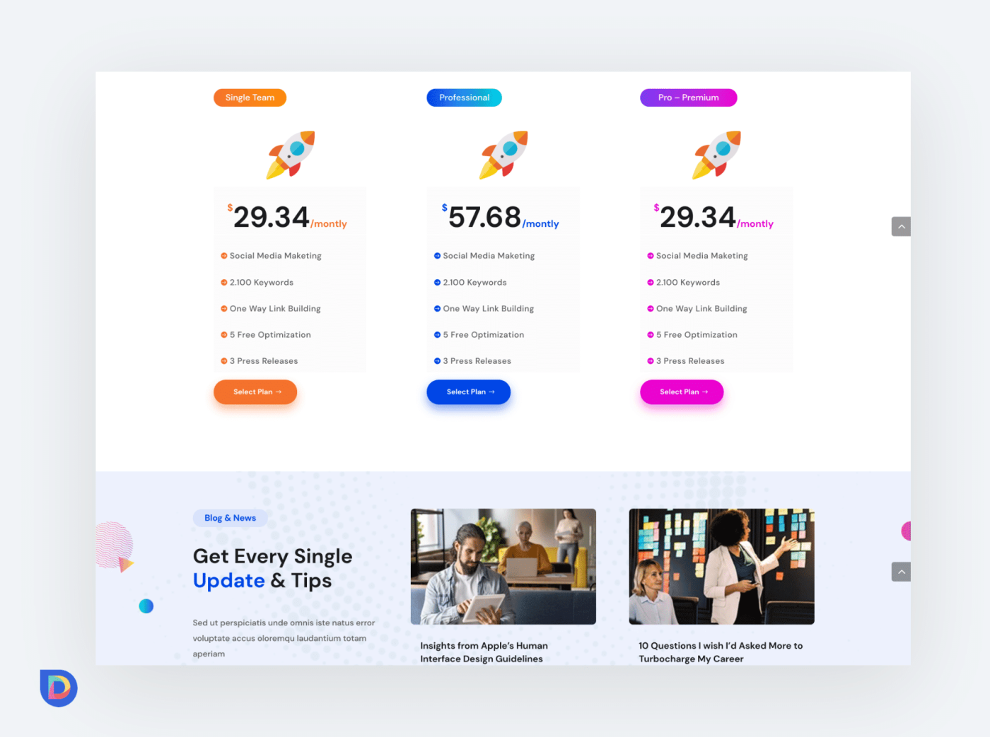 SEO Service Divi Landing Page - UXDivitemplates